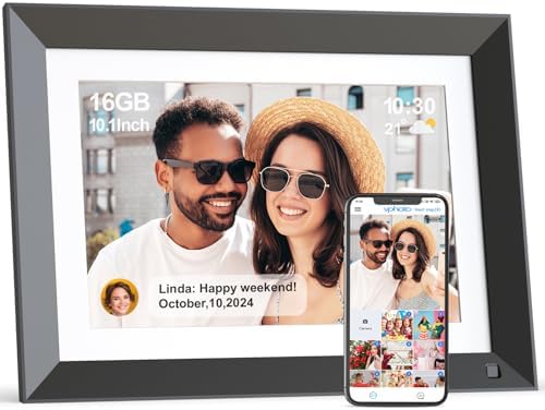 Amazon.com : Smart Digital Frame 10.1" WiFi-Digital-Picture-Frames ...