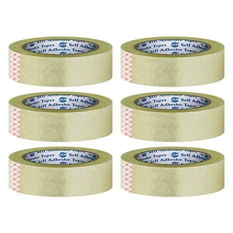 Fixture Transparent Cello Tape 36mm 65 meter pack of 6 : Amazon.in ...