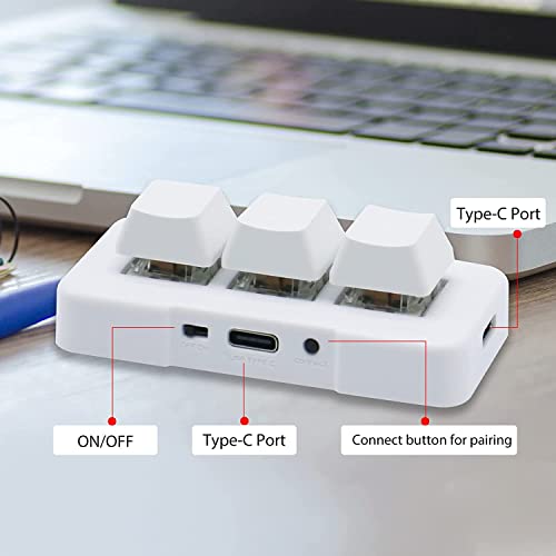 Snapklik.com : PCsensor 3-Key Mini Keypad 2.4G Wireless USB 2 In 1 ...