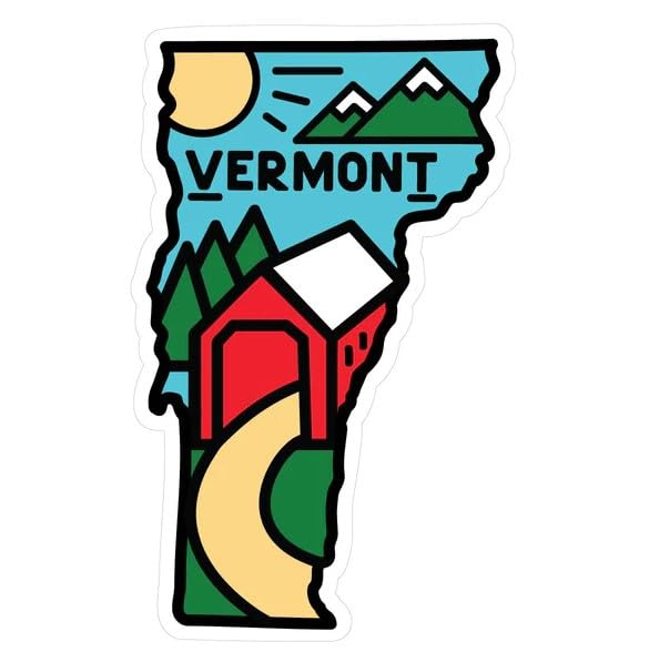 Amazon.com - Vermont Sticker USA States Decal for Wall, Laptop, Cell ...