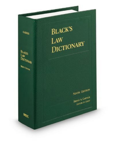 Black's Law Dictionary,(Black's Law Dictionary (Standard Edition)) 9th ...