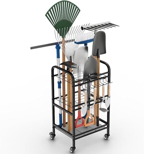Amazon.com: Garden Tool Organizer for Corner,Yard Tools Rack for Garage ...