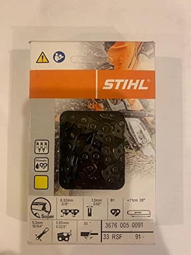 Amazon.com: Stihl New 33RSF-91 Chainsaw Chain Full Skip, 3/8 pitch ...