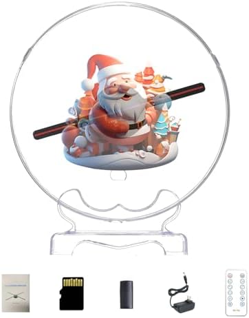 Amazon.com: 3D Hologram Fan,18CM Hologram Fan Projector with Cover ...