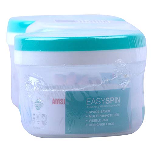 Buy Amson Easy Spin Container Set, 600ml, 3 Pieces (Multicolor) Online ...