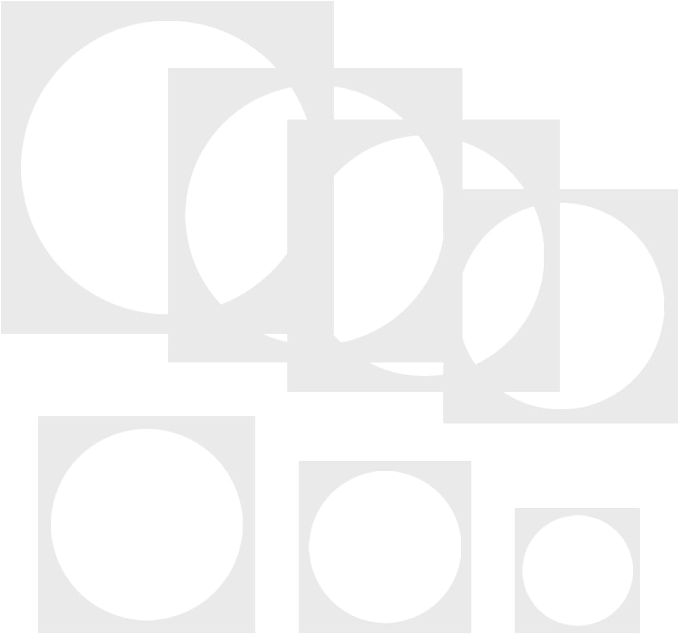 14 Pcs Circle Stencil, Drawing Stencil Different Sizes，Circle Template ...