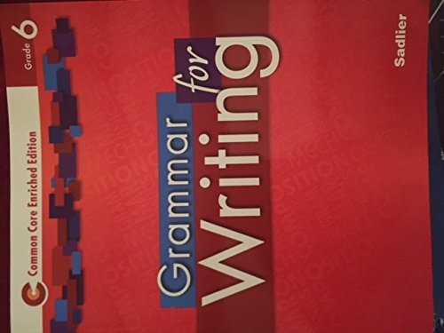 Amazon.com: Grammar for Writing - Common Core Enriched Edition - Grade ...