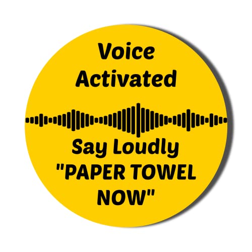 Amazon.com: Voice Activated Funny Paper Towel Automatic Sticker : Cell ...