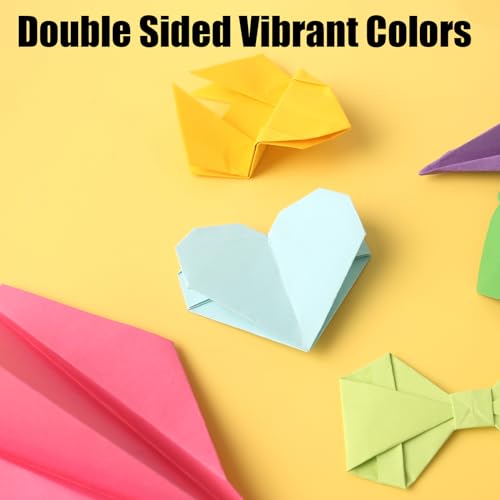 Snapklik.com : 250 Sheets Oragami Paper For Kids, 6 X 6 Inch Colored ...