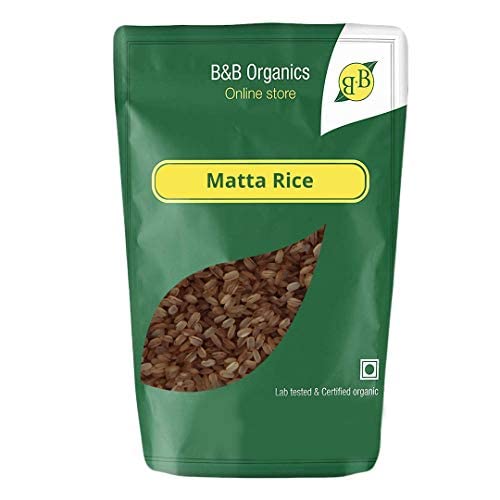 B&B Organics Par-Boiled Exotic Kerala matta rice (1kg)/ Traditional ...