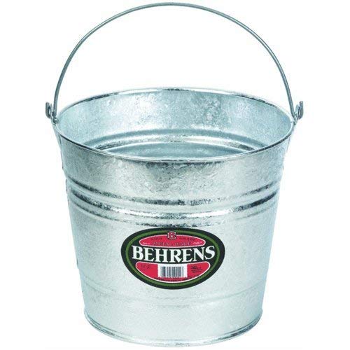 Amazon.com : Behrens 5 qt. Galvanized Pail Gray : Health & Household