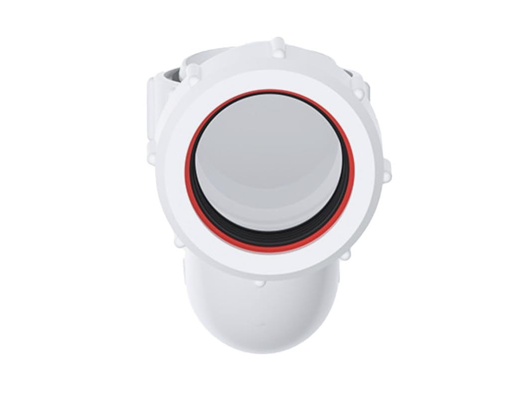 Shallow P Trap 40mm (1.1/2 Inch) Bath Trap/Shower Trap with Universal ...