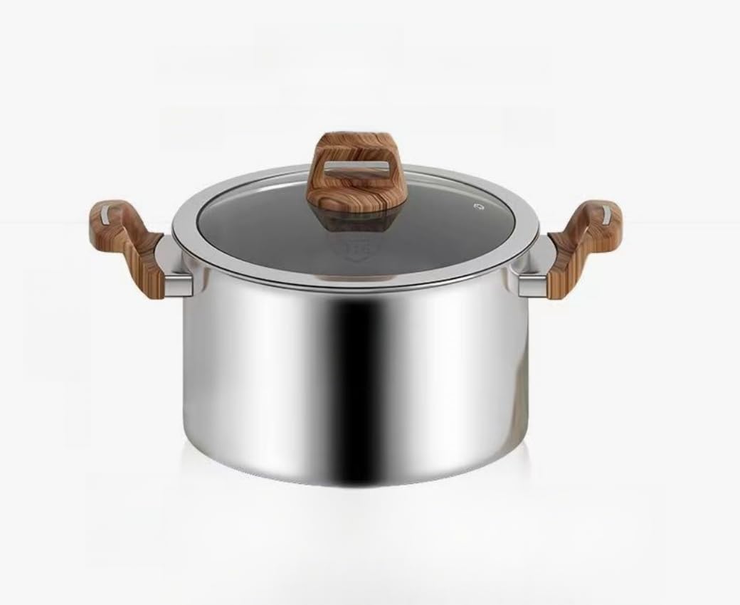 Amazon | 316ステンレス製 両手鍋 深型 5層底 寸胴鍋 業務用 蒸しもの鍋 IH対応 煮込み料理 調理器具 大容量 パスタポット ...