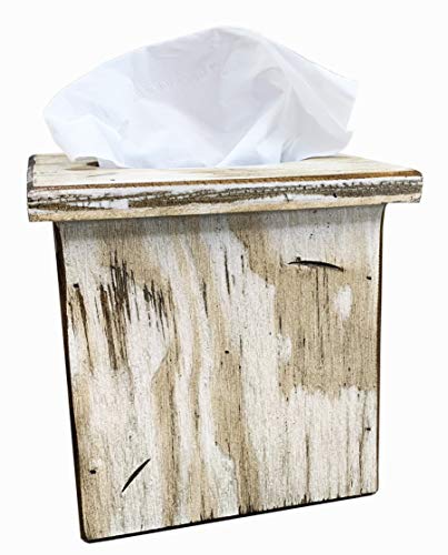 Amazon.com: Tissue Box Cover - Rustic Farmhouse, Distressed Wood - Barn ...