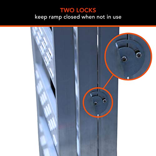 CargoSmart Aluminum Tri-Fold Ramp with Treads, 1 Pack — 1,500lb ...