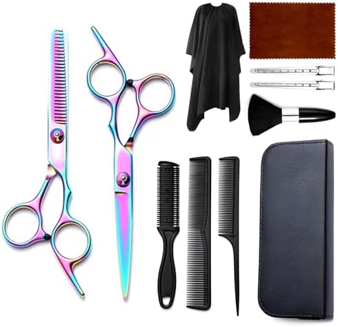 Amazon.com : Hair Cutting Scissors Kit 11PCS, Professional Haircut ...