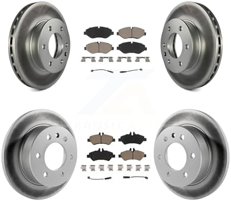 Amazon.com: Transit Auto Front Rear Coated Disc Brake Rotors And ...