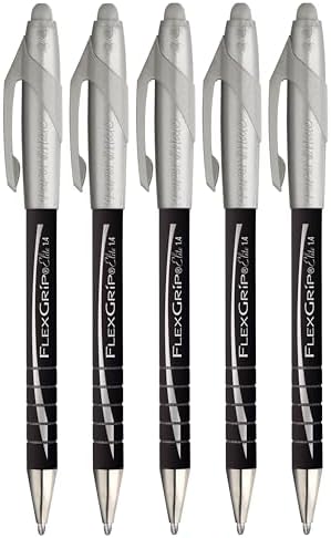 Paper Mate FlexGrip Elite Retractable Ballpoint Pens - Black Ink ...