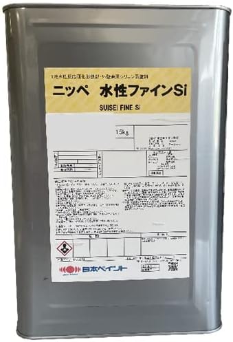 Amazon.co.jp: ニッペ 水性ファインSi 標準色 15Kg缶（1液 水性 艶有） ND-342 : DIY・工具・ガーデン