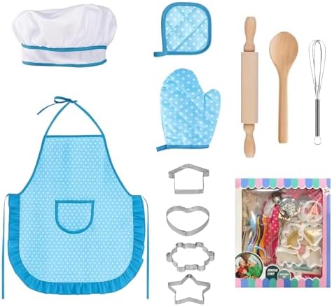 Amazon.com: MEIDAYAI 11 PCS Kids Chef Costume Set, Cooking & Baking ...