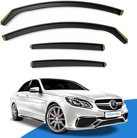 EdgeVisors Wind Deflectors | Fits: Mercedes E-Class W212 (2009-2016) 4 ...
