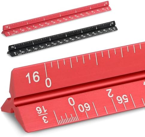 Metal Scale Ruler,Aluminium Triangular Scale Ruler for Architects ...
