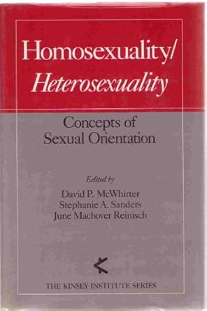 Homosexuality/Heterosexuality: Concepts of Sexual Orientation (Kinsey ...