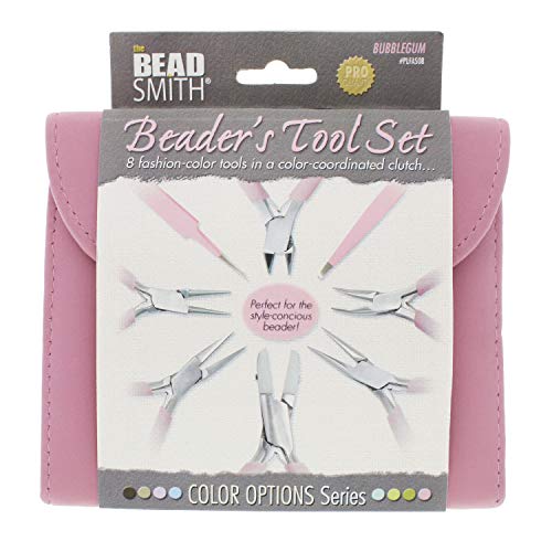 The Beadsmith Fashion Color Plier Set and Clutch, 8-Piece Beader's Tool ...