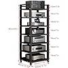 Amazon.com: OMKUOSYA 7-Tier Heavy Duty Audio Component Rack, 140cm Tall ...