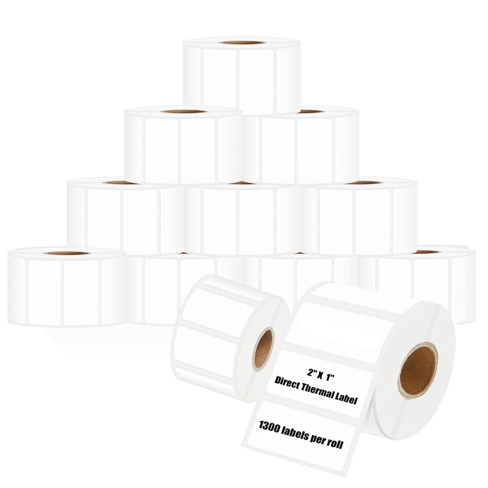 Buy 2"x 1"Direct Thermal Labels,UPC Barcodes Labels,Small Sticker ...