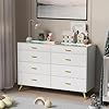 Amazon.com: SDMY White Dresser for Bedroom,8 Drawer Dresser,Wide Chest ...