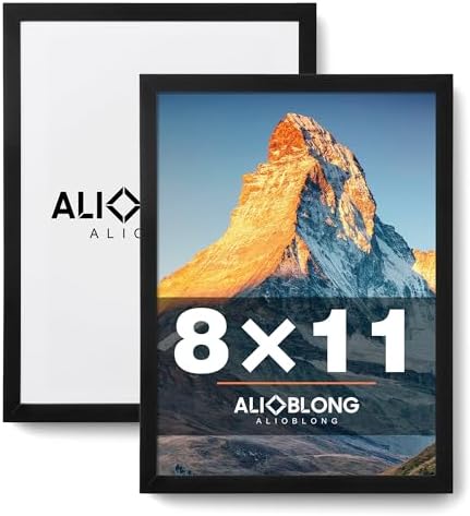 Amazon.com - ALIOBLONG 8x11 Picture Frame Set of 2,Black Photo Frame ...