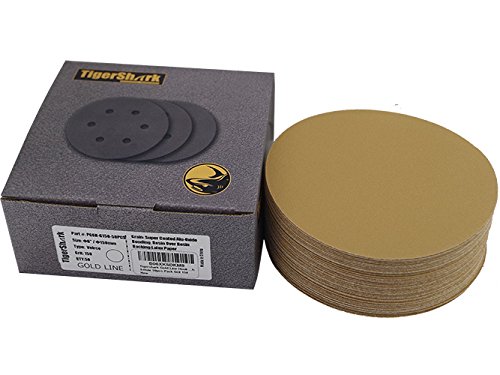 TigerShark 6 Inch Sanding Discs No Hole Grit 150 50pcs Pack Special ...