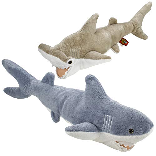 Snapklik.com : Stuffed Animal Sharks - Pack Of 2 Large, 14 Inch Mako ...