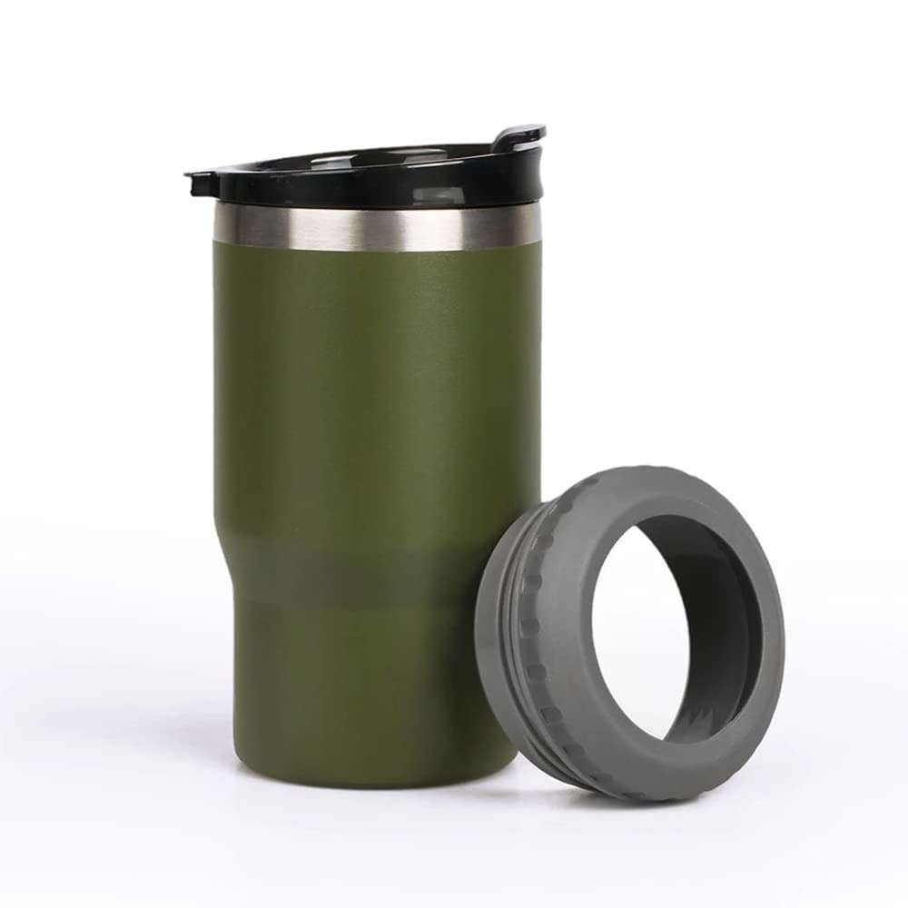 Amazon.com: FAMKX 14oz 4 in 1 Stainless Steel Can Cooler Beer Bottle ...