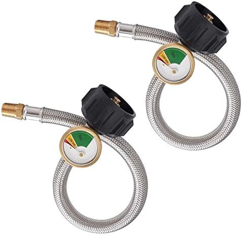 Amazon.com: Joywayus 2PCS 12" Length Stainless Steel Braided Propane ...
