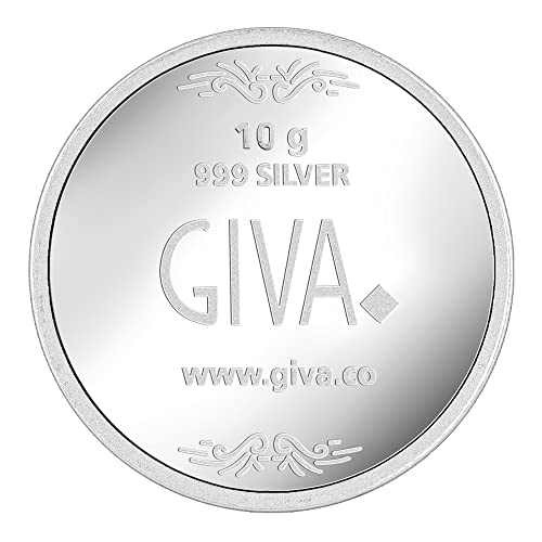 GIVA 999 Silver Goddess Lakshmi and Lord Ganesh Coin - 10 g | Gifts for ...