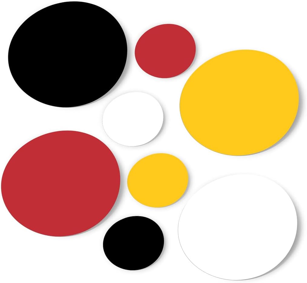 Amazon.com: Set of 100 Vinyl Wall Decals: Assorted Polka Dot Stickers ...