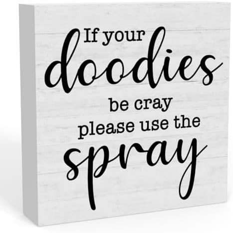 Amazon.com: Primitives by Kathy Box Sign - If Your Poop Be Cray Please ...