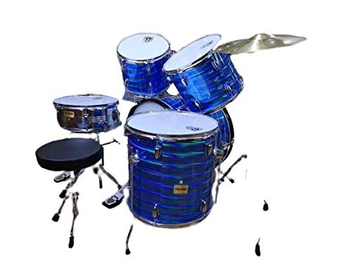 Generic Kolkatta Music Dram Set 1 - Blue 6 String Guitar Set : Amazon ...