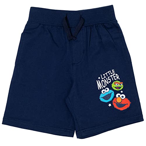 Sesame Street Elmo Grover Oscar The Grouch French Terry 3 Pack Shorts ...