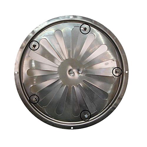 Adjusted Circular Air Vent Grate INOX AISI 316, Stainless Steel ...