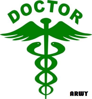 ARWY car Sticker Doctor Sign Doctor Logo Doctor car Sticker for Back ...