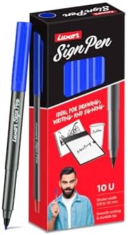 Luxor Sign Pen (New) Blue (10's Box), Fine : Amazon.in: Office Products