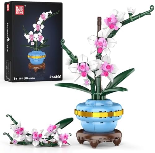 Amazon.com: Mould King 24119 Botanical Orchid Building Set, 386 Pieces ...