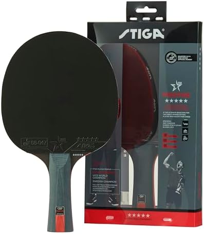 STIGA Prestige 5-Star Table Tennis Racket – Professional High-Speed ...