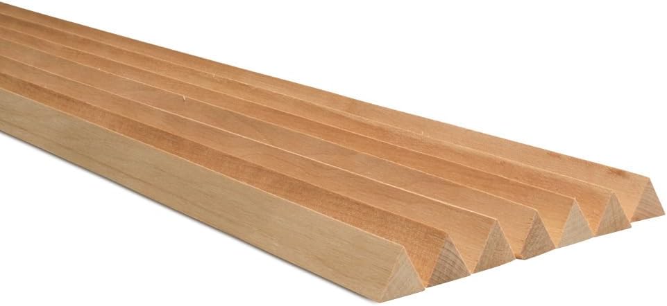 Amazon.com: Triangle Wooden Dowel Rods 3/4 inch x 36 inch, Pack of 10 ...