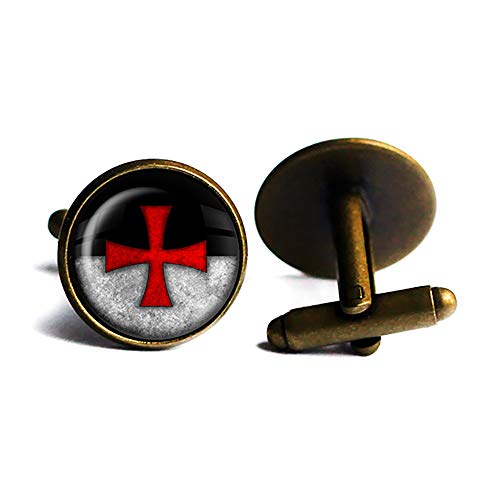 Amazon.com: Worn Knights Templar Battle Flag Standard Antique Bronze ...
