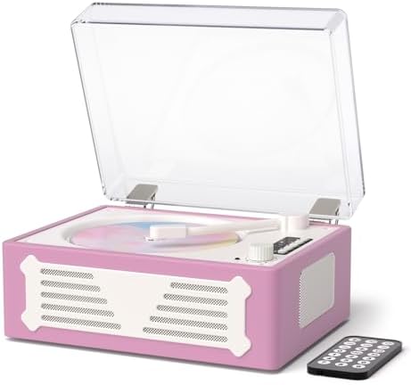 Amazon.com: Retro Bluetooth Portable CD Player with Speakers ...