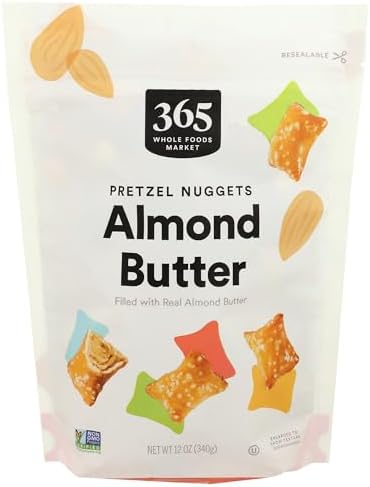 Amazon.com: 365 by Whole Foods Market, Almond Butter Filled Pretzel ...